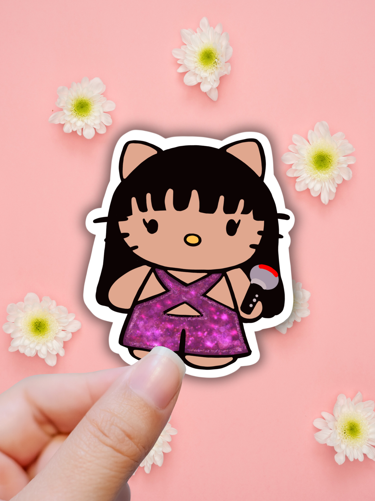 Selena Hello kitty sticker, latina sticker,laptop decals – Del Bravo ...