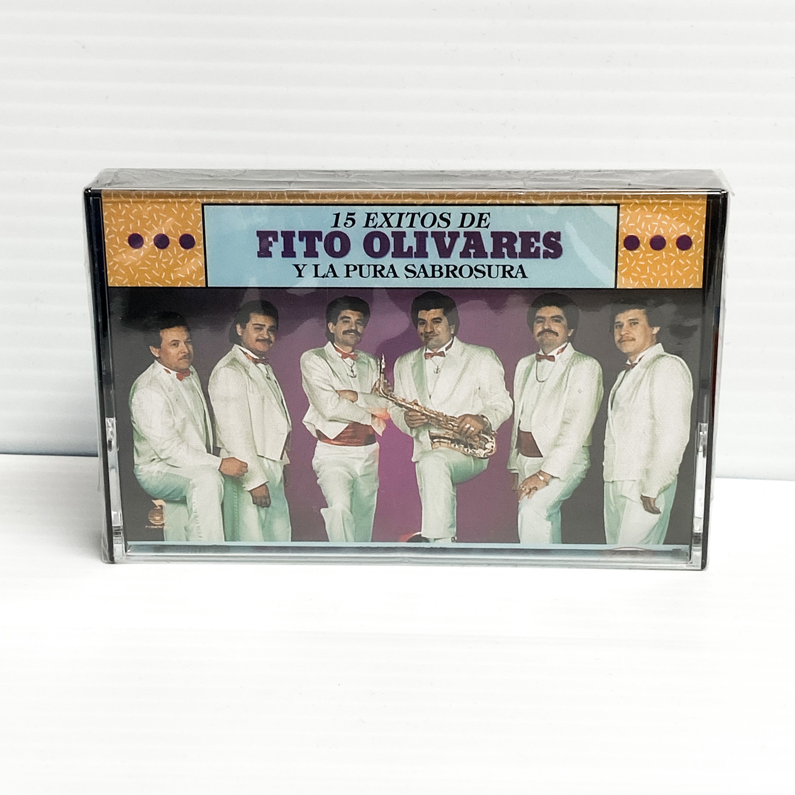 Fito Olivares y La Pura Sabrosura - 15 Exitos (Cassette) – Del Bravo Record Shop